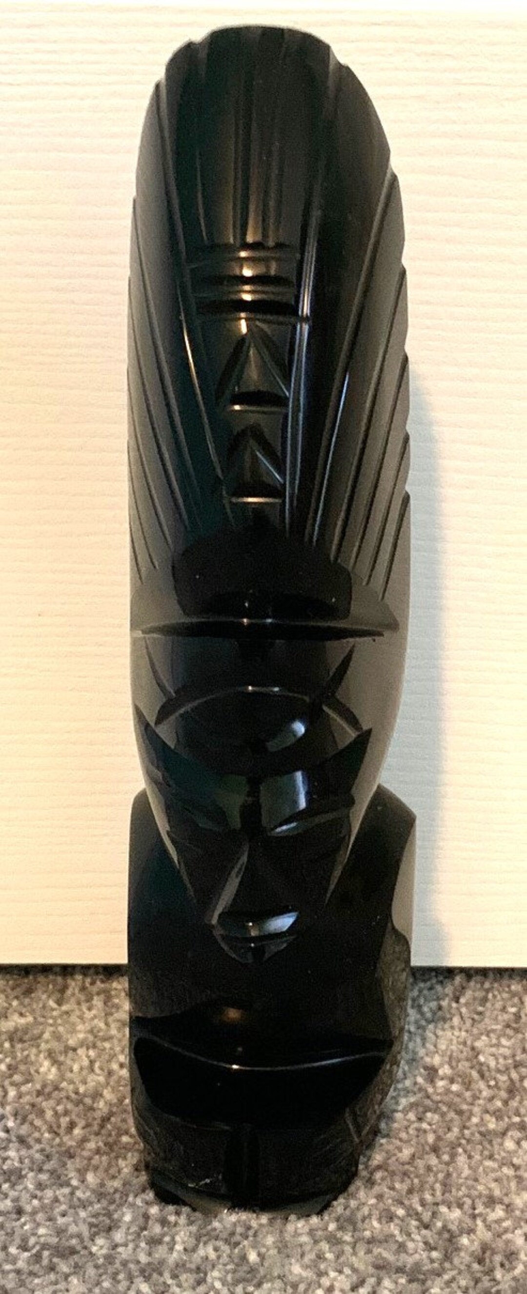 Vintage Black Obsidian Aztec Idol Figurine - Etsy