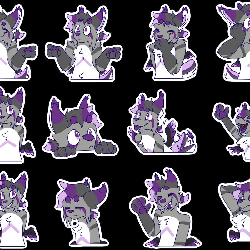 Sticker Packs Furry - Etsy