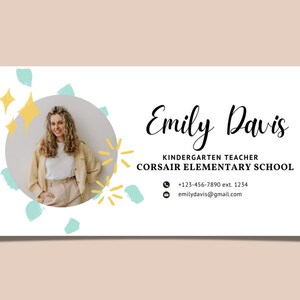 Modern Teacher Email Signature Collection - Elevate Your Communication ...