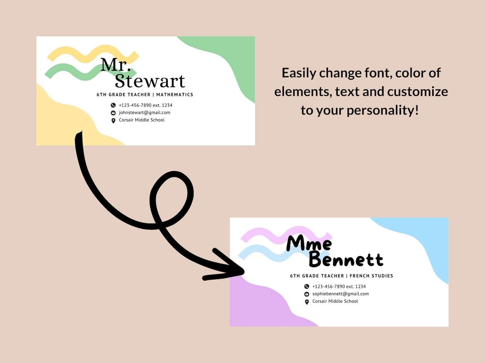 Modern Teacher Email Signature Collection - Elevate Your Communication ...