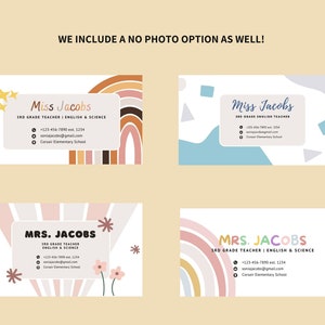 Email Signature Teacher Editable Canva Template, Seasonal Bundle Boho ...