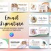 Email Signature Teacher Editable Canva Template, Seasonal Bundle Boho ...