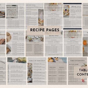 Cookbook Template Custom Recipe Book Template, Printable Recipe Book ...