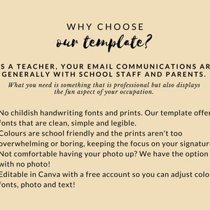 Email Signature Teacher Editable Canva Template, Seasonal Bundle Boho ...