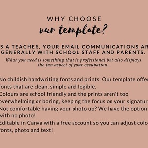 Email Signature Teacher Editable Canva Template, Autumn Boho Rainbow ...