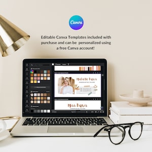 Email Signature Teacher Editable Canva Template, Seasonal Bundle Boho ...