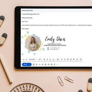 Modern Teacher Email Signature Collection - Elevate Your Communication ...
