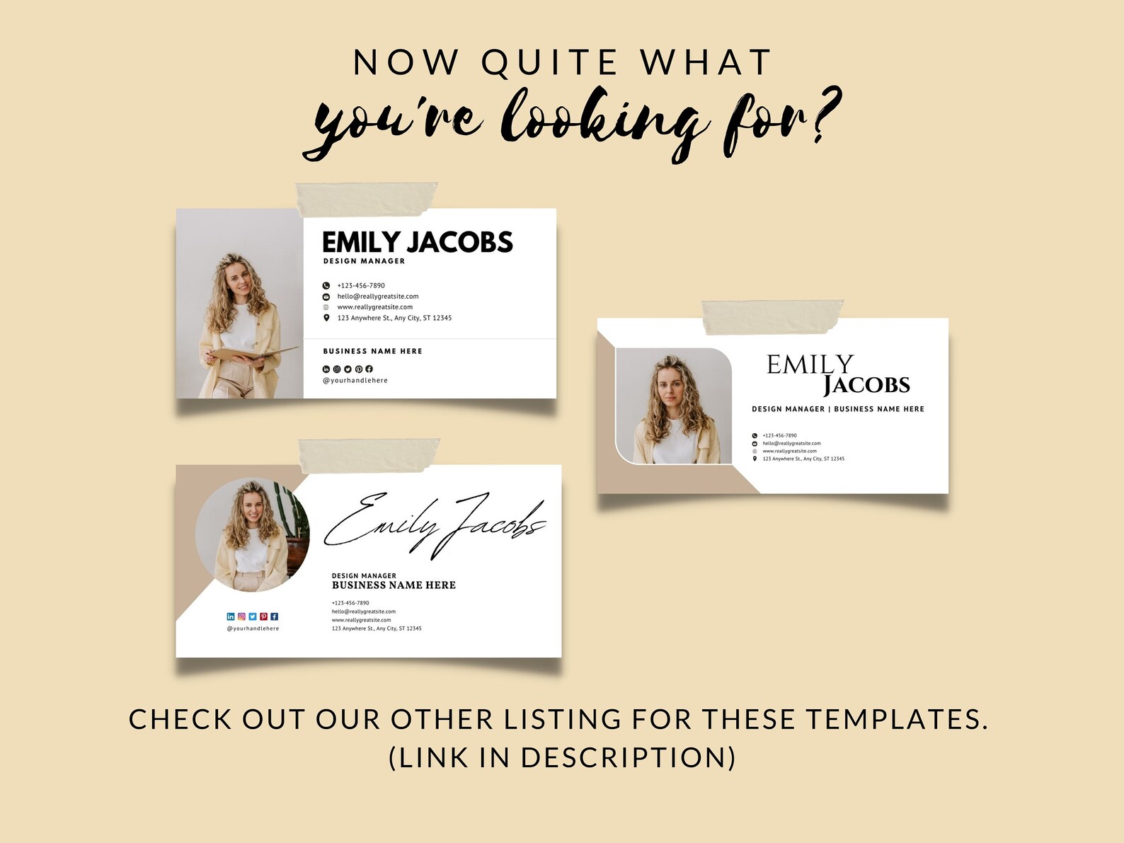 Email Signature Teacher Editable Canva Template, Seasonal Bundle Boho ...