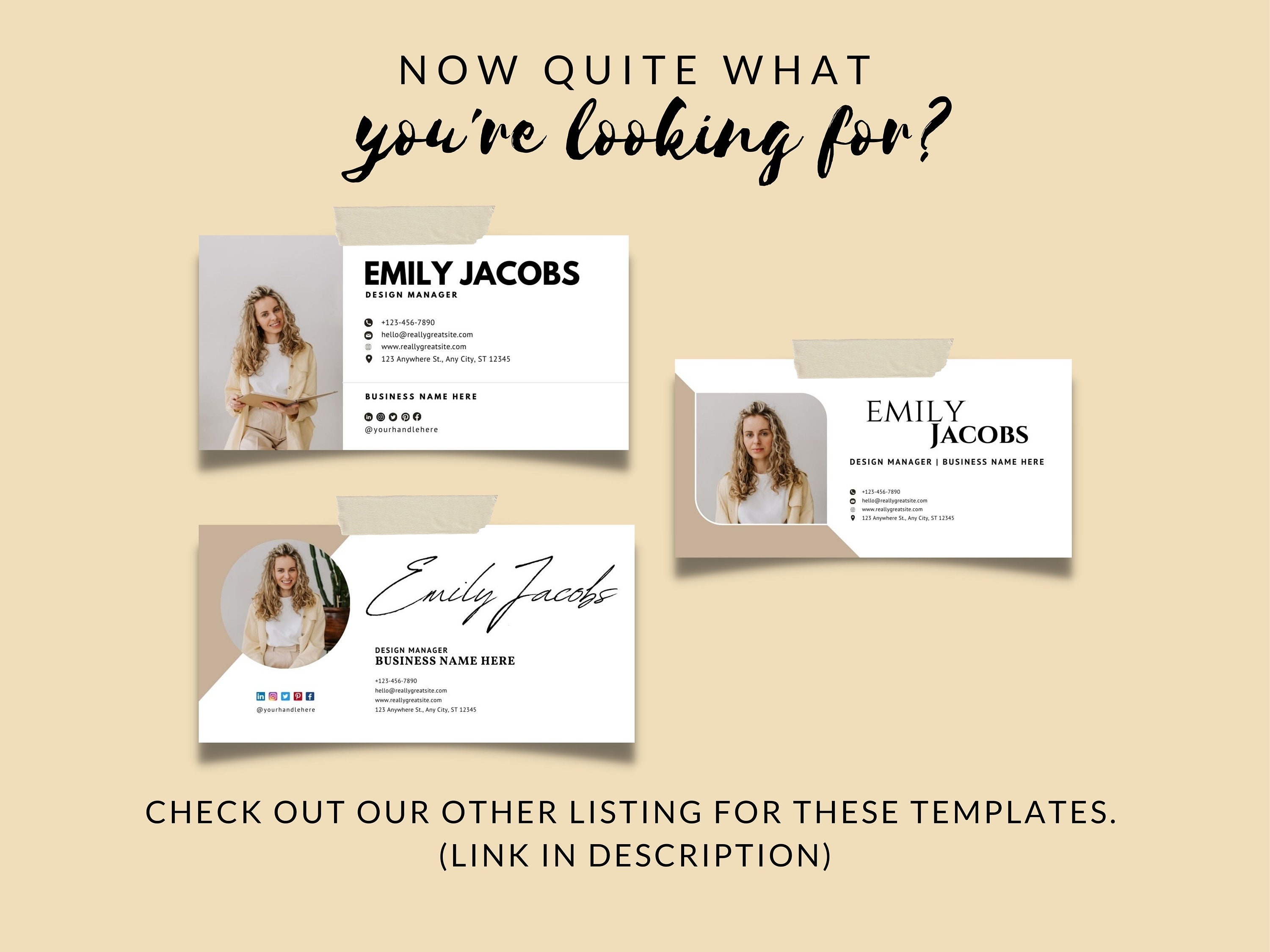 Email Signature Teacher Editable Canva Template, Seasonal Bundle Boho ...