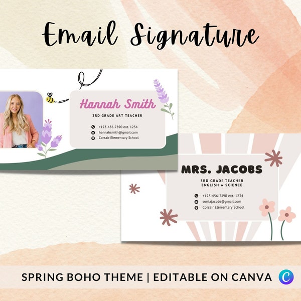 Spring Email Signatures - Etsy