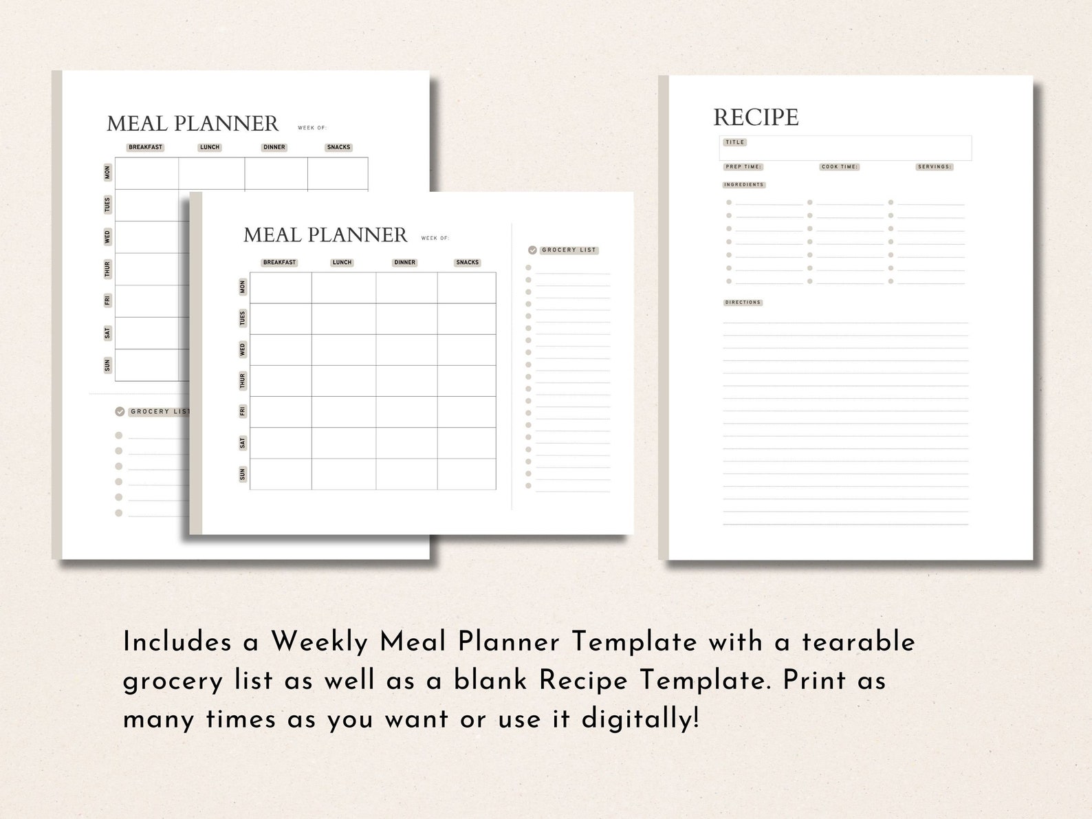 Cookbook Template Custom Recipe Book Template, Printable Recipe Book ...