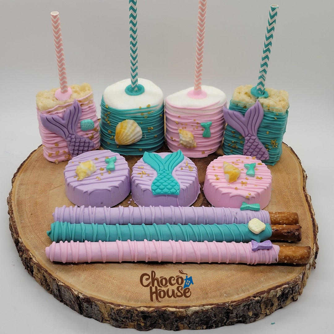 48 Mermaid Theme Party Favors. Mermaid Tail. Under the Sea. 48 Pieces ...