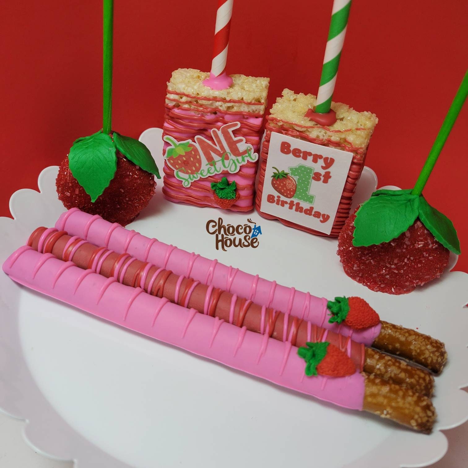 Berry 1st Birthday Party Favors. Chocolate Treats. 48 Pcs - Etsy