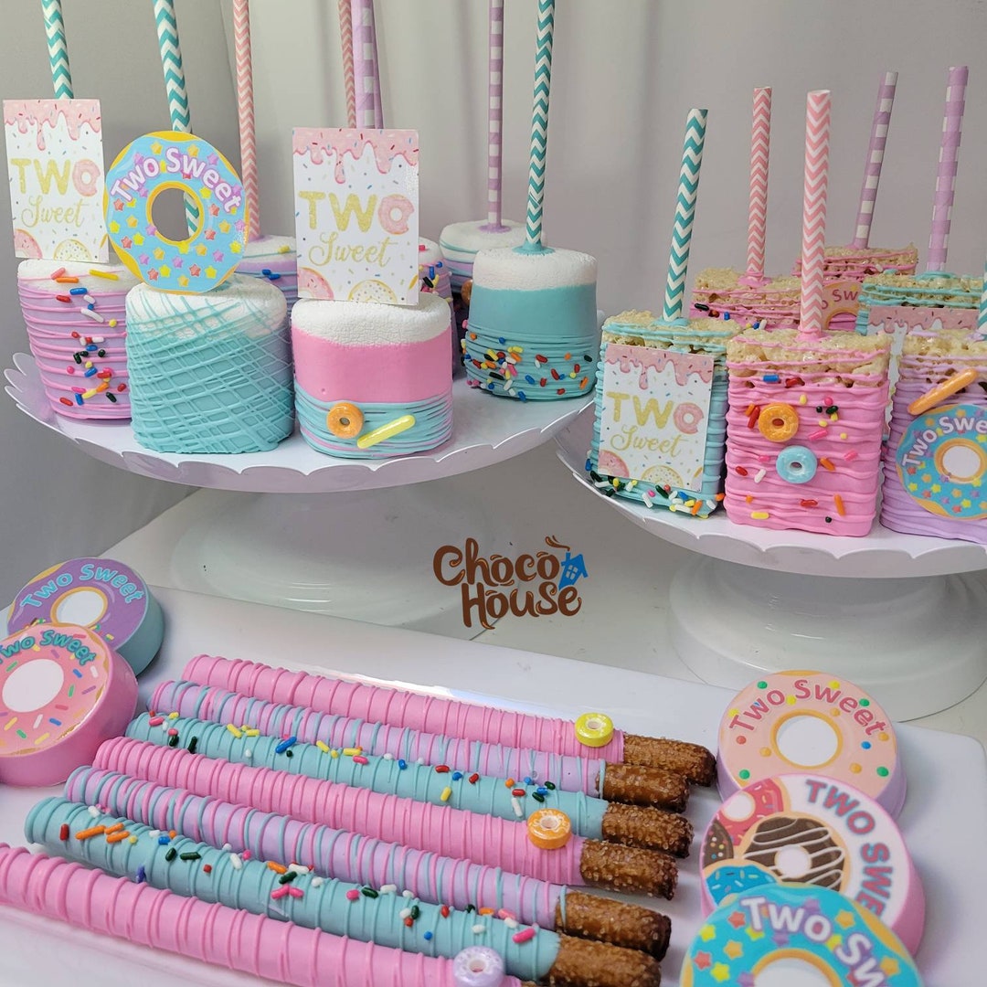 48 Two Sweet Donuts Theme Trats Bundle. Party Favors. 48 Pcs - Etsy