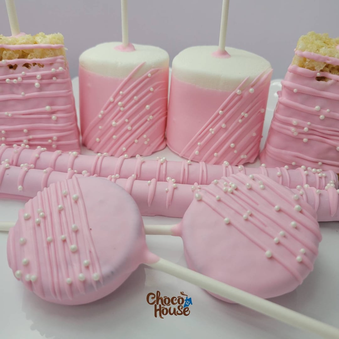 Baby Girl Candy Table, Baby Pink Color. 48 Pcs - Etsy