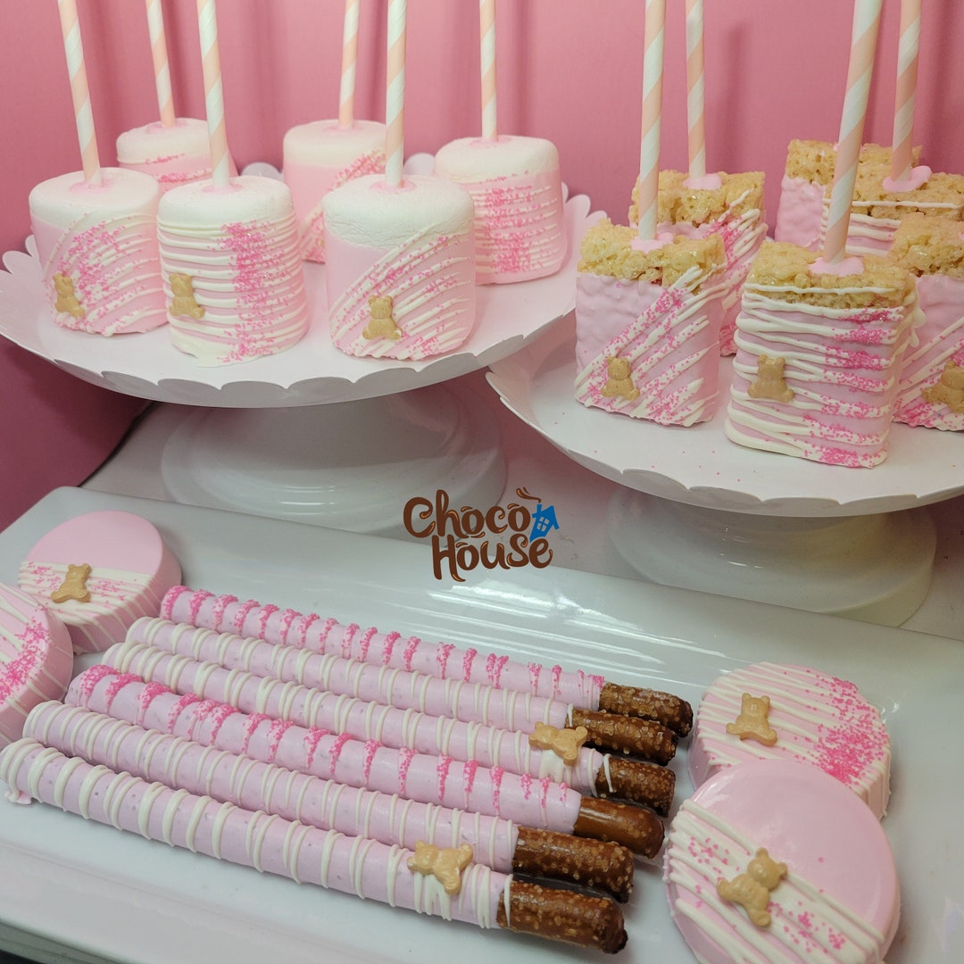 48 Teddy Bear Treats Bundle. Baby Shower. Party Favors. Baby Girl. 48 ...