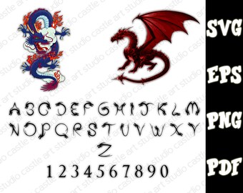 Dragon Fire Font - Etsy Canada