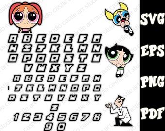 Powerpuff Girls Font Cricut - Etsy