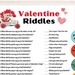 Valentine Riddles, Valentine's Day Game Printable, Valentines Party ...