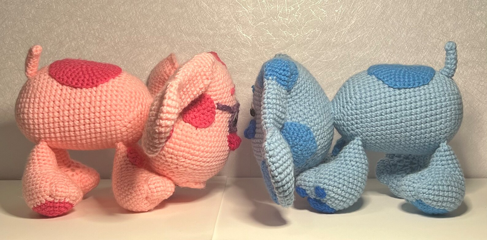Blue and Pink Dog Crochet Pattern - Etsy