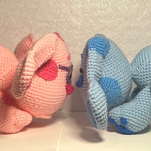 Blue and Pink Dog Crochet Pattern - Etsy