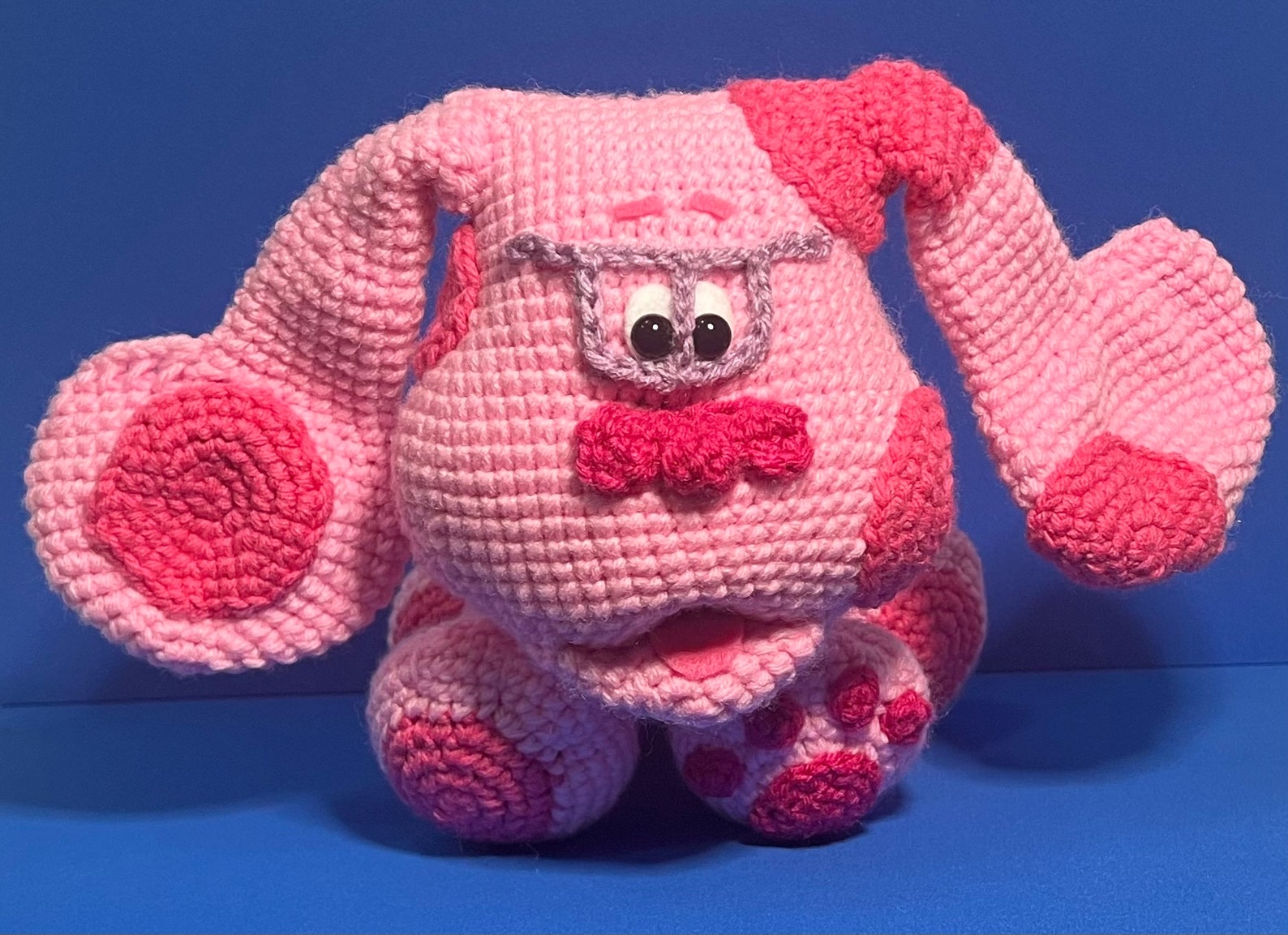 Blue and Pink Dog Crochet Pattern - Etsy