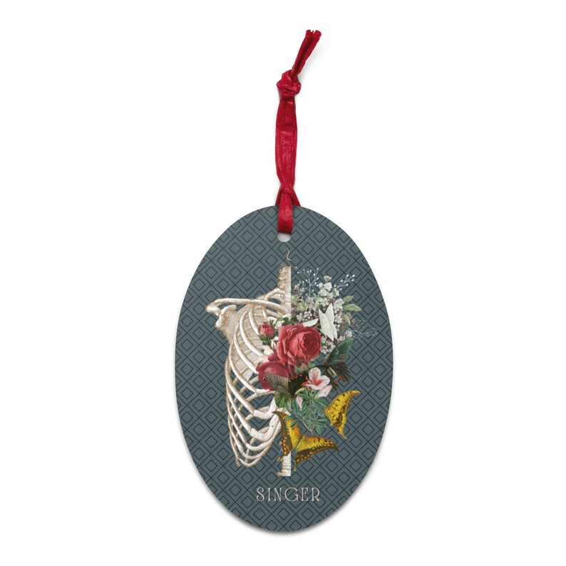 Blooming Bones Singer Wooden Ornament Gift for Classical Singer Choir ...