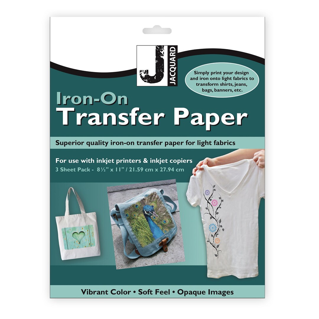 Iron-on Transfer Paper for Light Colored Fabrics - Etsy
