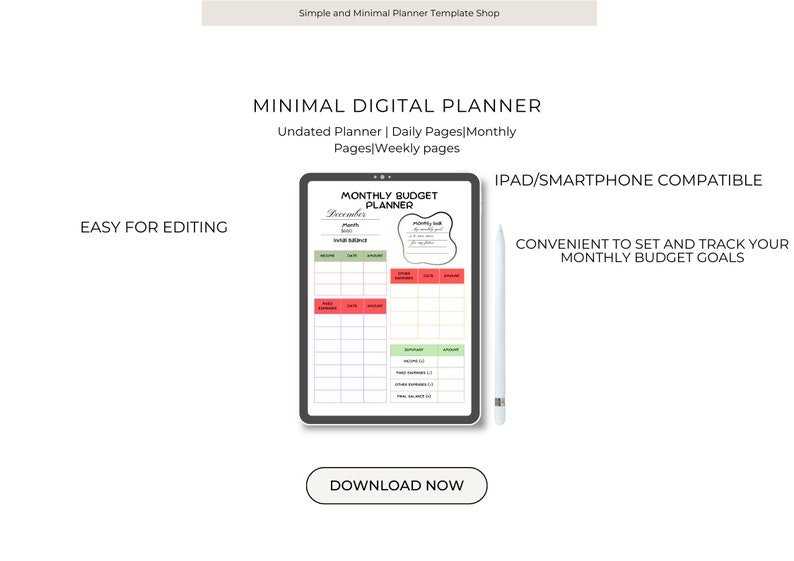 Christmas Digital Planner Holiday Planner Printable - Etsy