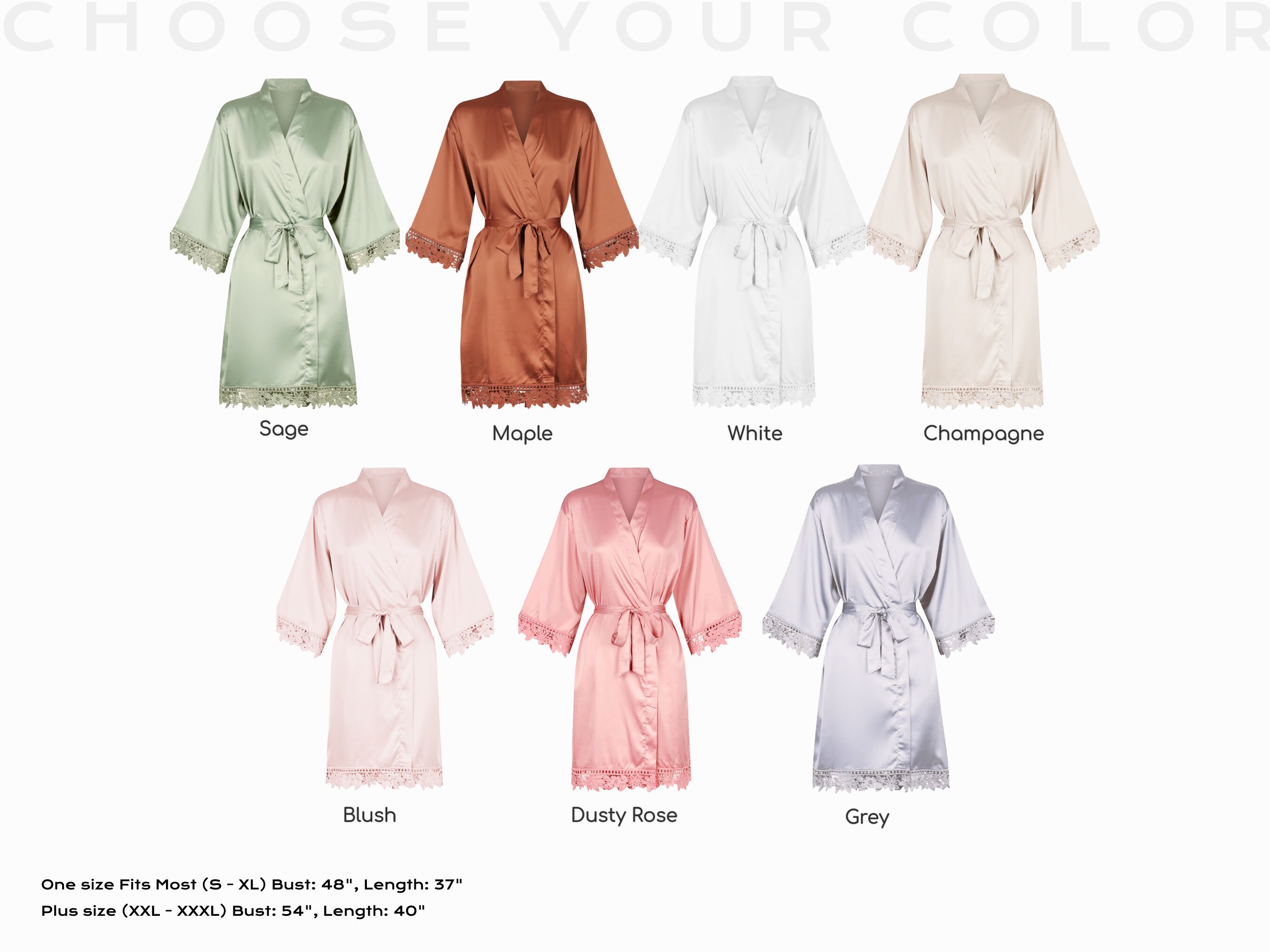 Custom Bridesmaid Robes Personalized Bridal Robe Customized Bridesmaid ...