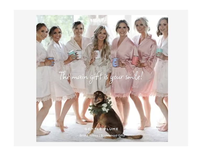 Custom Bridesmaid Robes Personalized Bridal Robe Customized Bridesmaid ...