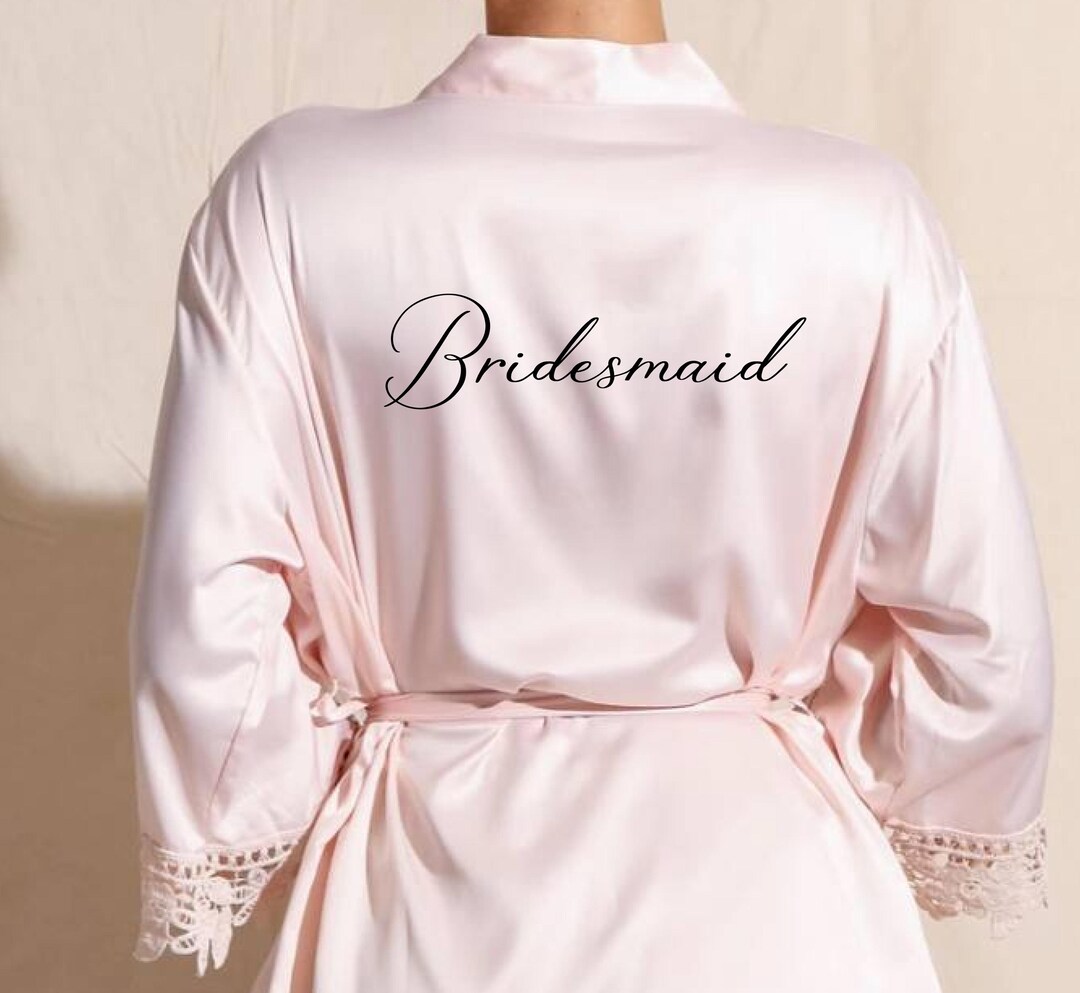 Custom Bridesmaid Robes - Personalized Bridal Robe - Customized ...