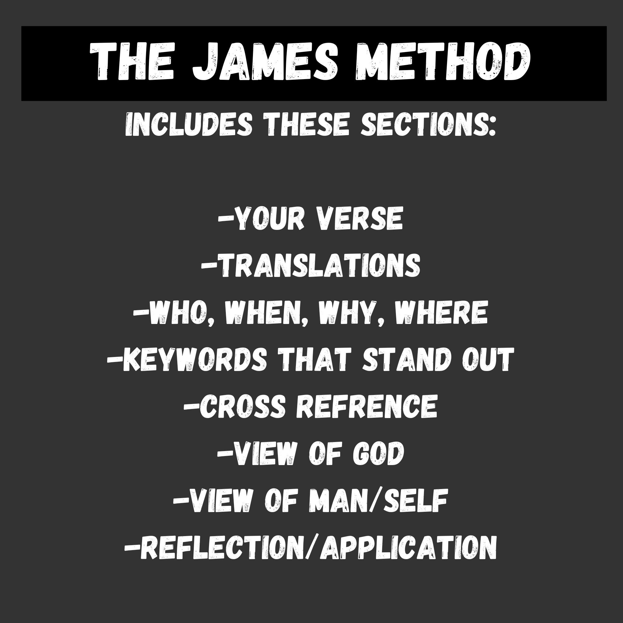 The James Method Verse Mapping Journal Bible Study for Men - Etsy