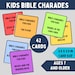 Printable Bible Charades for Kids Church Activities Youth Bible Game ...