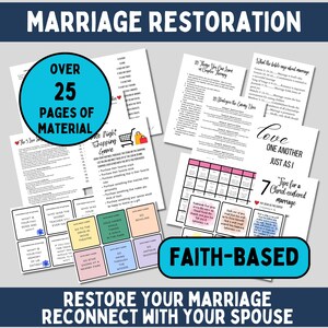 Christian Marriage Resource Bundle Printable Marriage Counseling Love ...