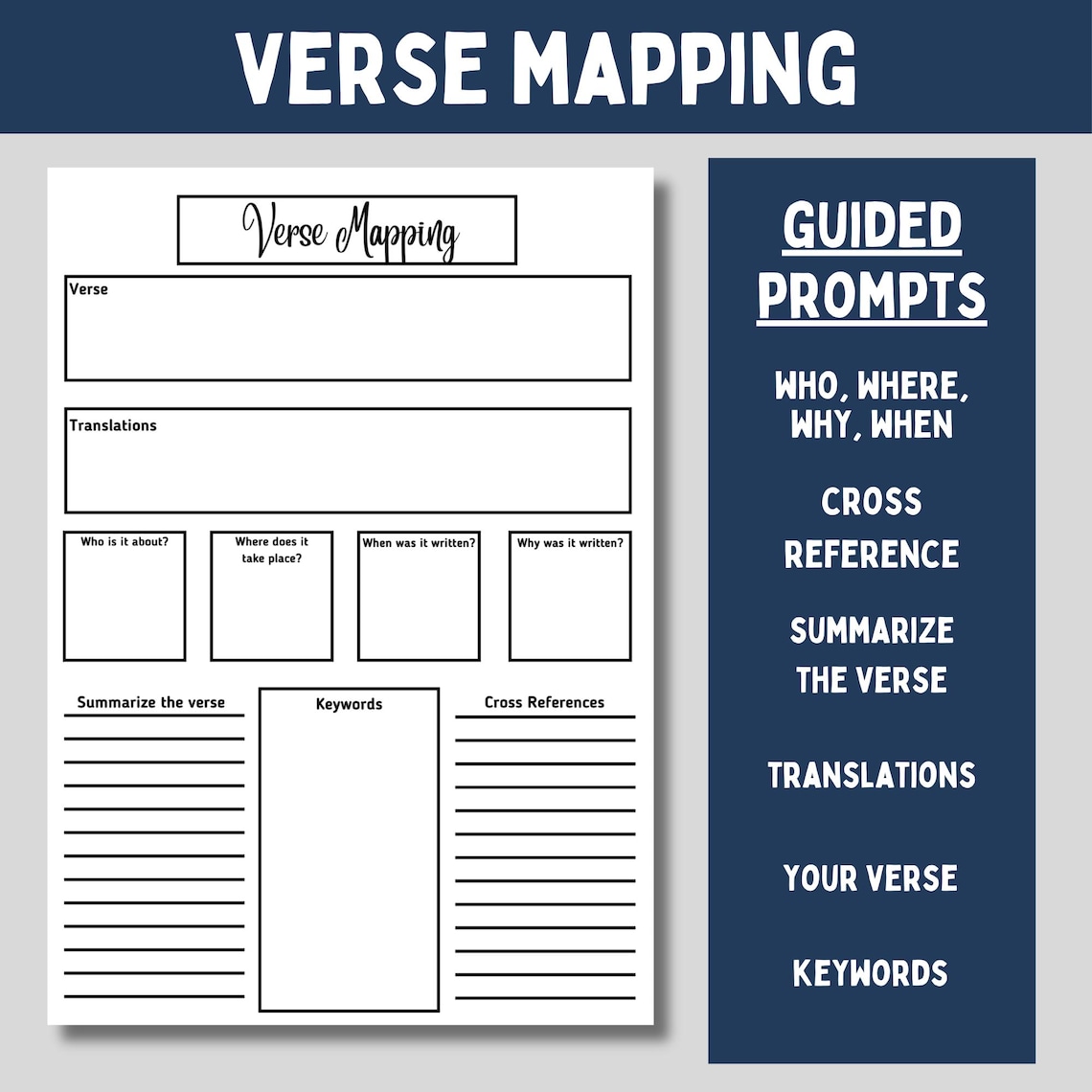 Bible Verse Mapping for Beginners Daily Scripture Study With Bible ...