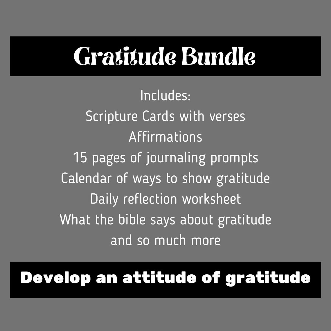 Christian Gratitude Journal Printable Thankfulness Journal - Etsy