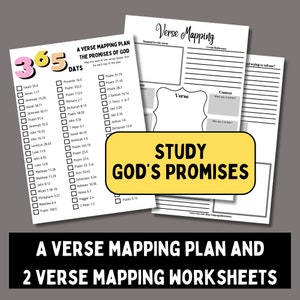 Bible Verse Mapping Bundle, Printable Verse Mapping Journal, Verse ...