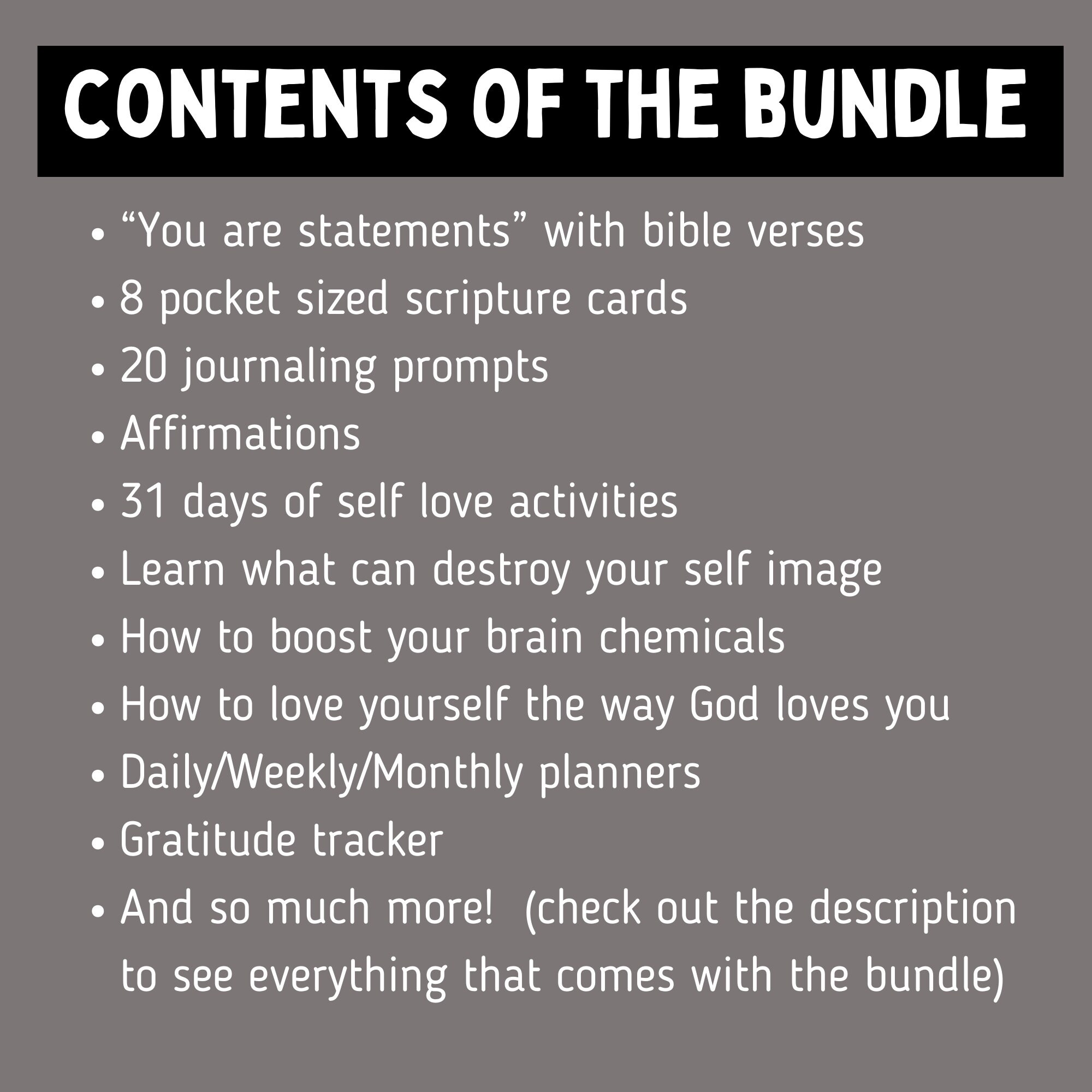 Christian Self-love Journal Printable Self-care Journal Printable Self ...