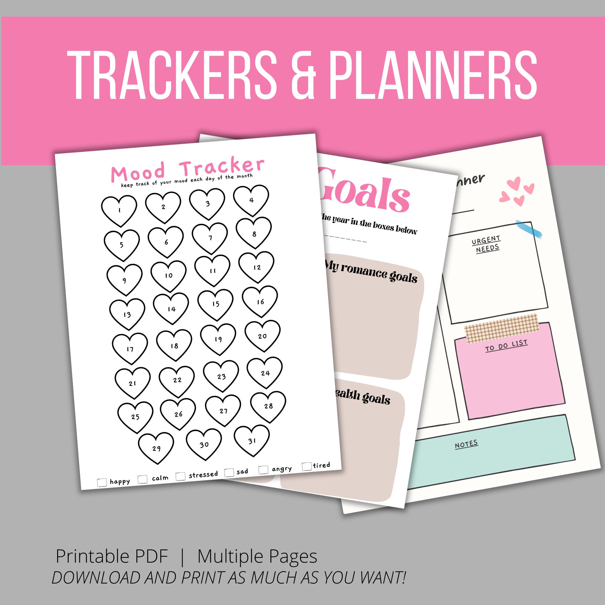 Christian Self-love Printable Bundle Self-love Planner - Etsy