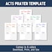 How to Pray With ACTS Method Printable ACTS Prayer Journal Pages for ...
