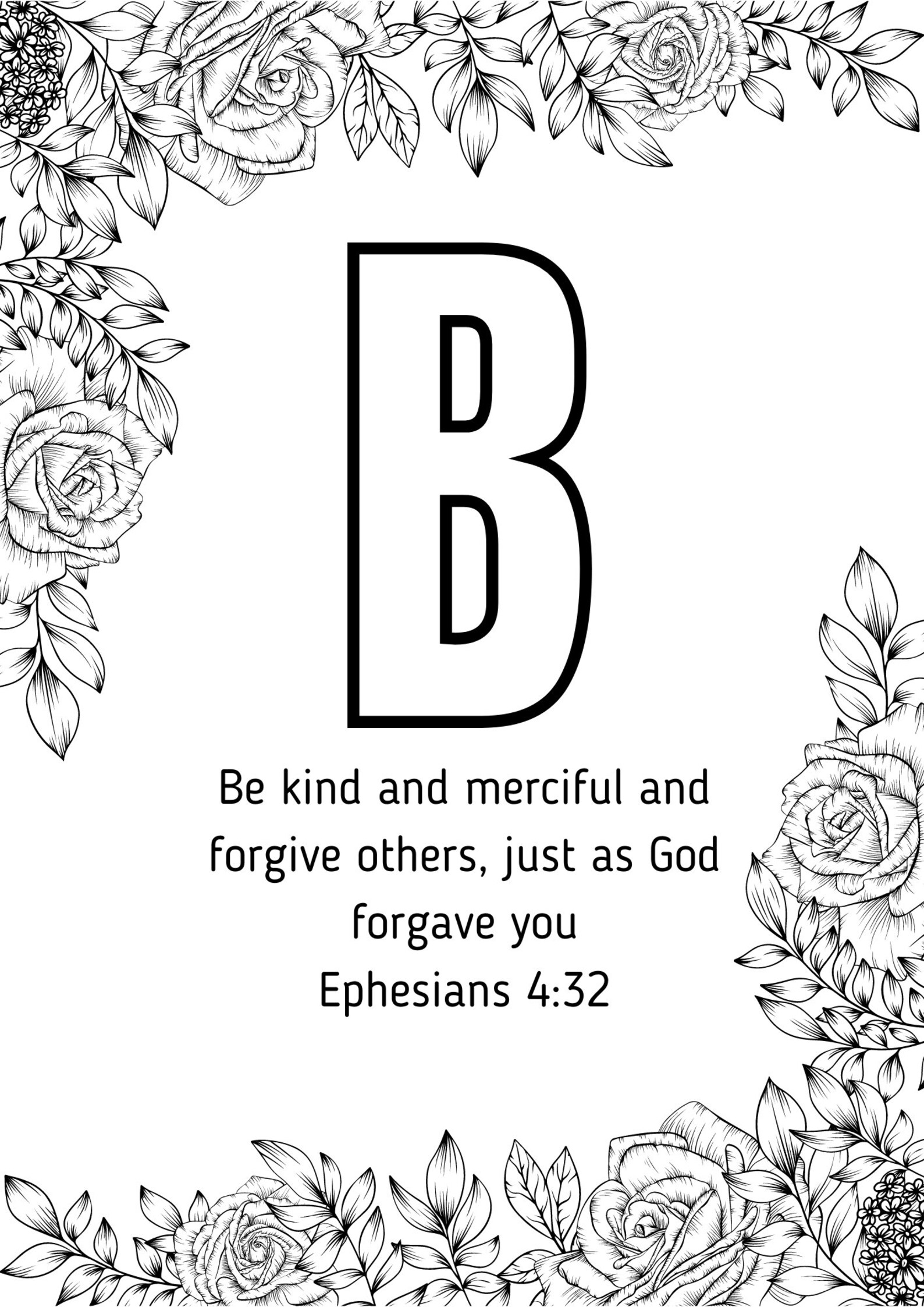 Bible Verse Coloring Pages ABC Coloring Pages Printable - Etsy