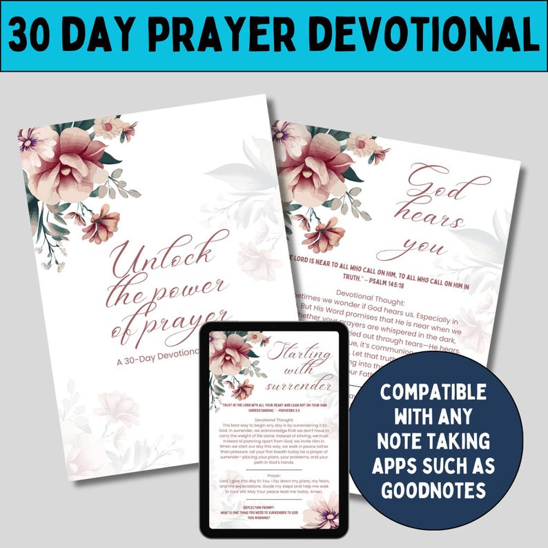 Christian Prayer Journal Devotional Printable Download Pdf Women Bible ...