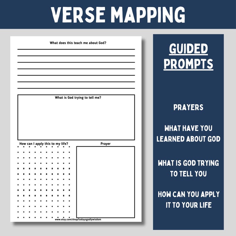Bible Verse Mapping for Beginners Daily Scripture Study With Bible ...