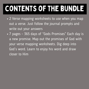 Bible Verse Mapping Bundle, Printable Verse Mapping Journal, Verse ...