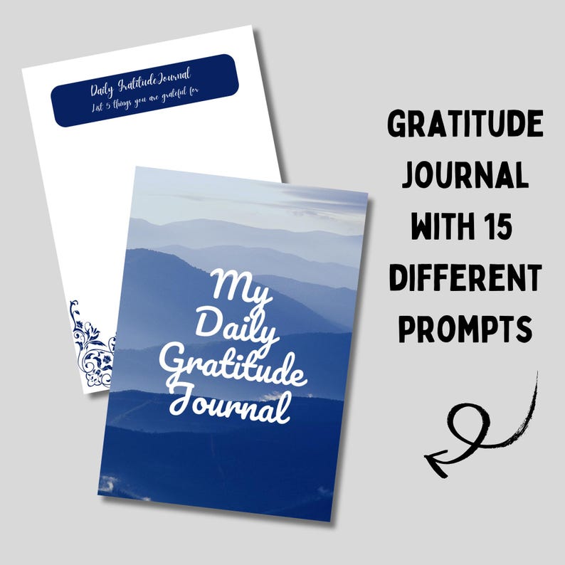 Christian Gratitude Journal Printable Mental Health Journal Tracker for ...