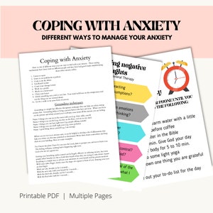 Christian Anxiety Journal Printable, Bible Verses for Anxiety, Anxiety ...