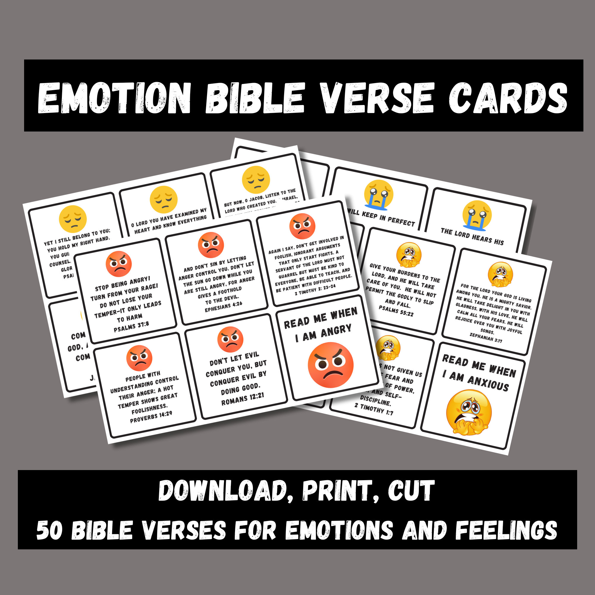 Bible Verses for Emotions and Feelings, Emotional Health, Emotional ...
