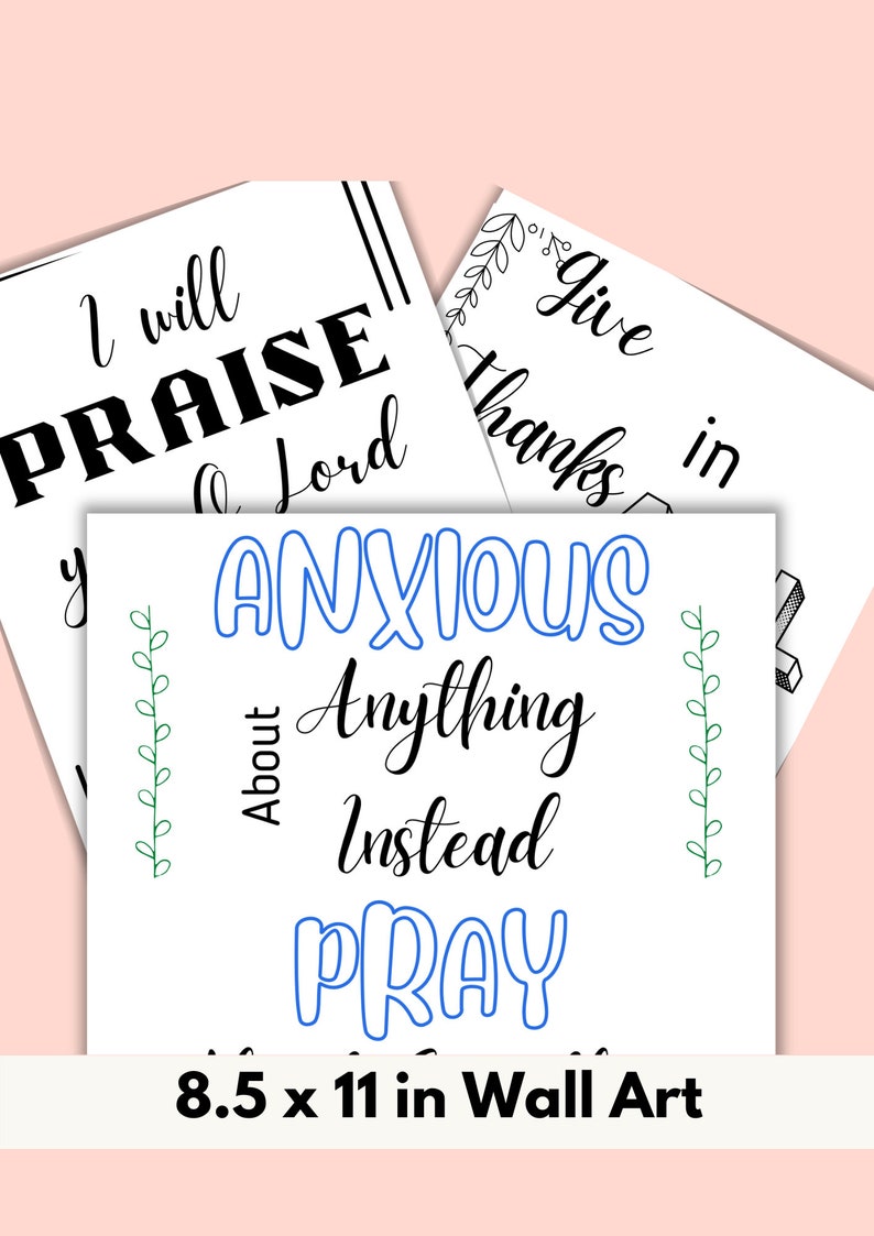 Christian Gratitude Journal Printable Bundle Mindfulness - Etsy