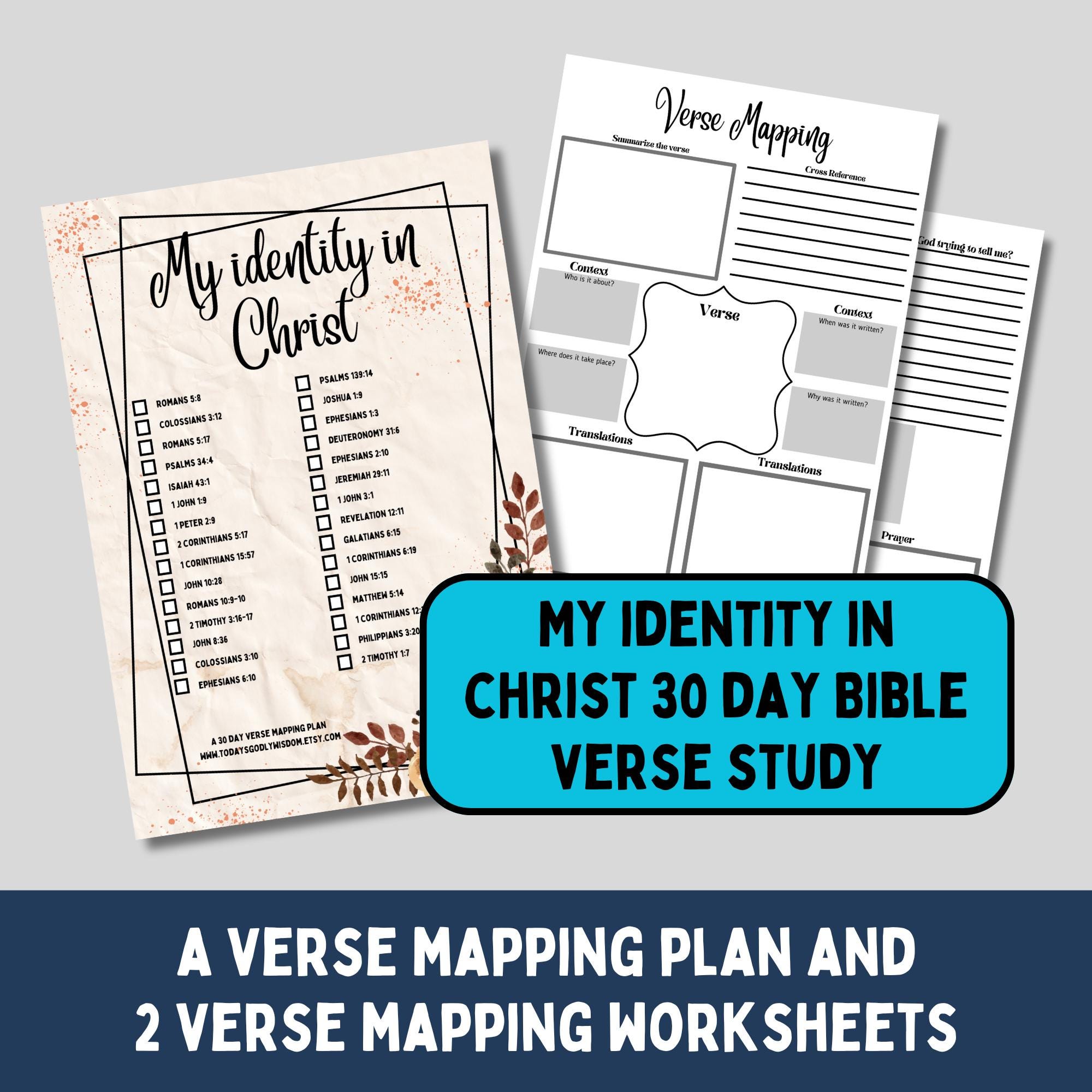 Who I Am in Christ Printable Bible Verses for Who God Says I Am Pdf ...